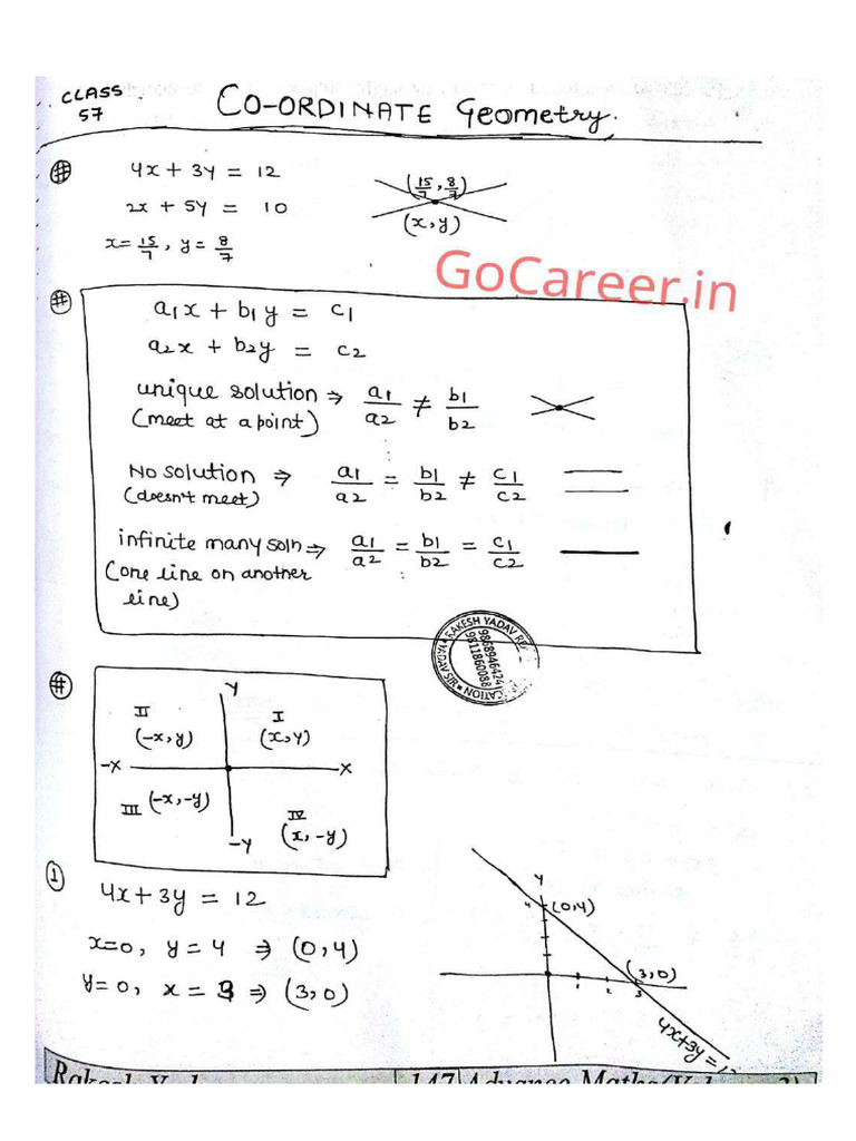 18.co Ordinate Geometry | PDF