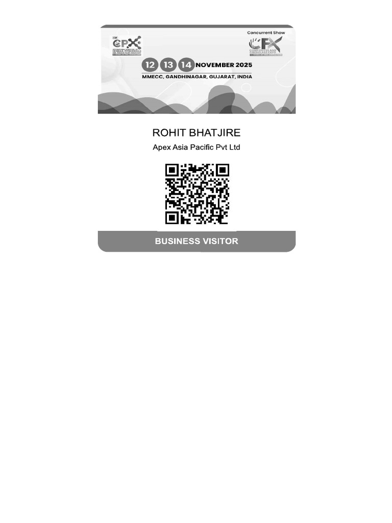 CPX 2025 Exhibition e Badge | PDF