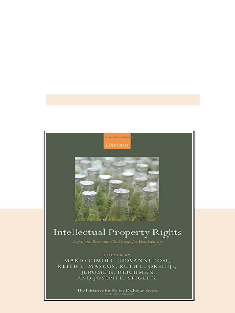 Intellectual Property Rights Legal and Economic Challenges For ...