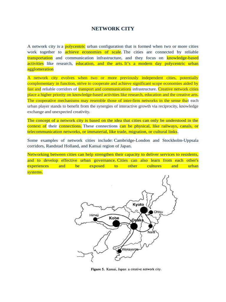 Understanding Network Cities and Compact Cities | PDF | City | Economies