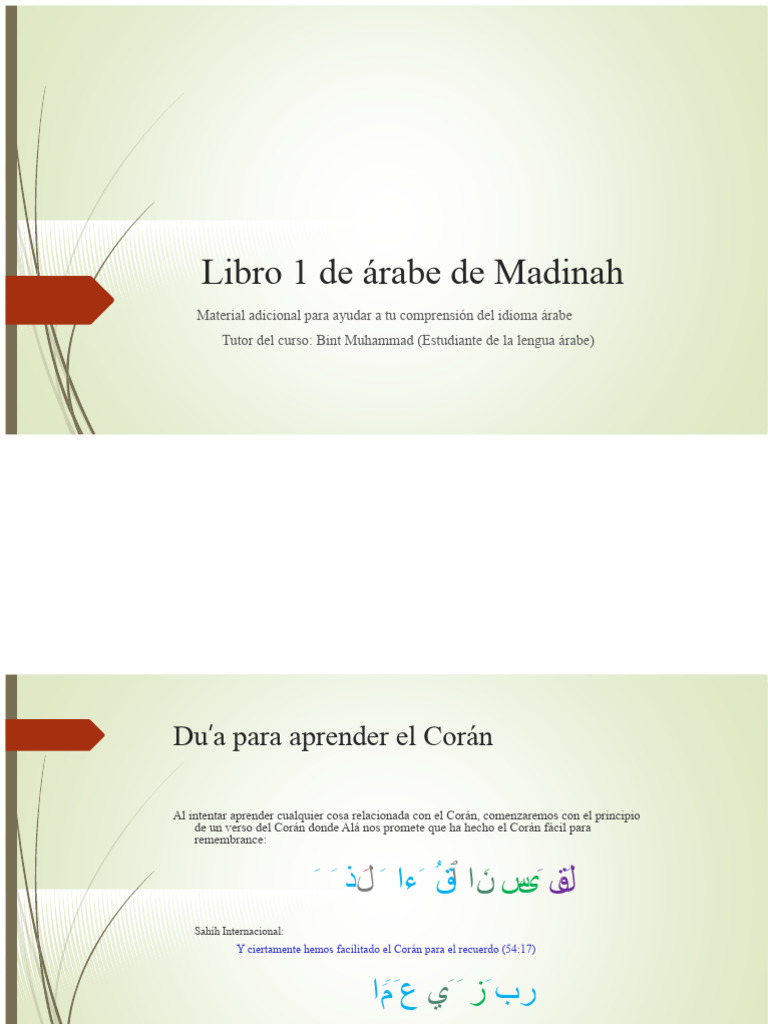 Aprender Árabe: Alfabeto y Gramática | PDF | Plural | Género gramatical