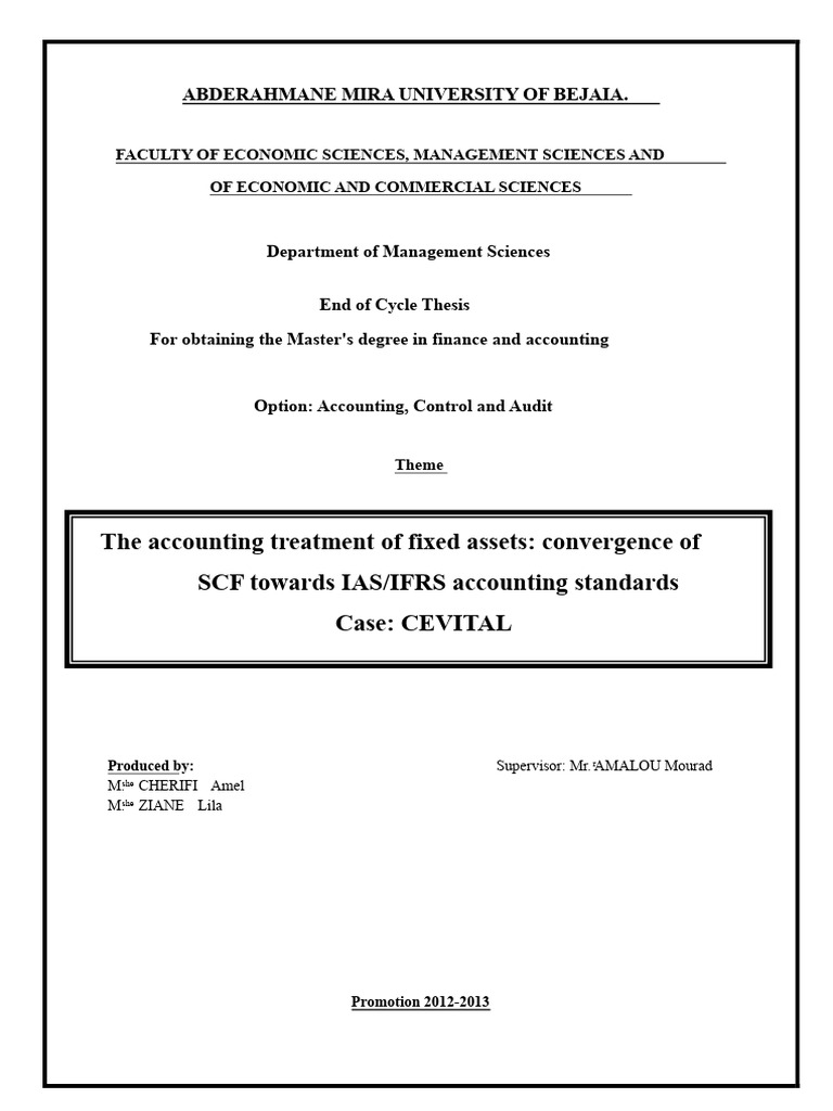 Accounting Treatment of Fixed Assets | PDF | International Financial ...