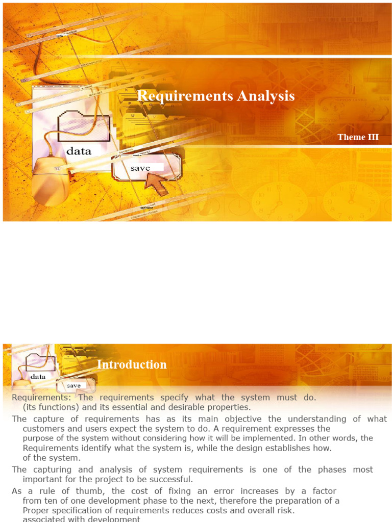 Topic 3 - Requirements Analysis | PDF | Verification And Validation ...