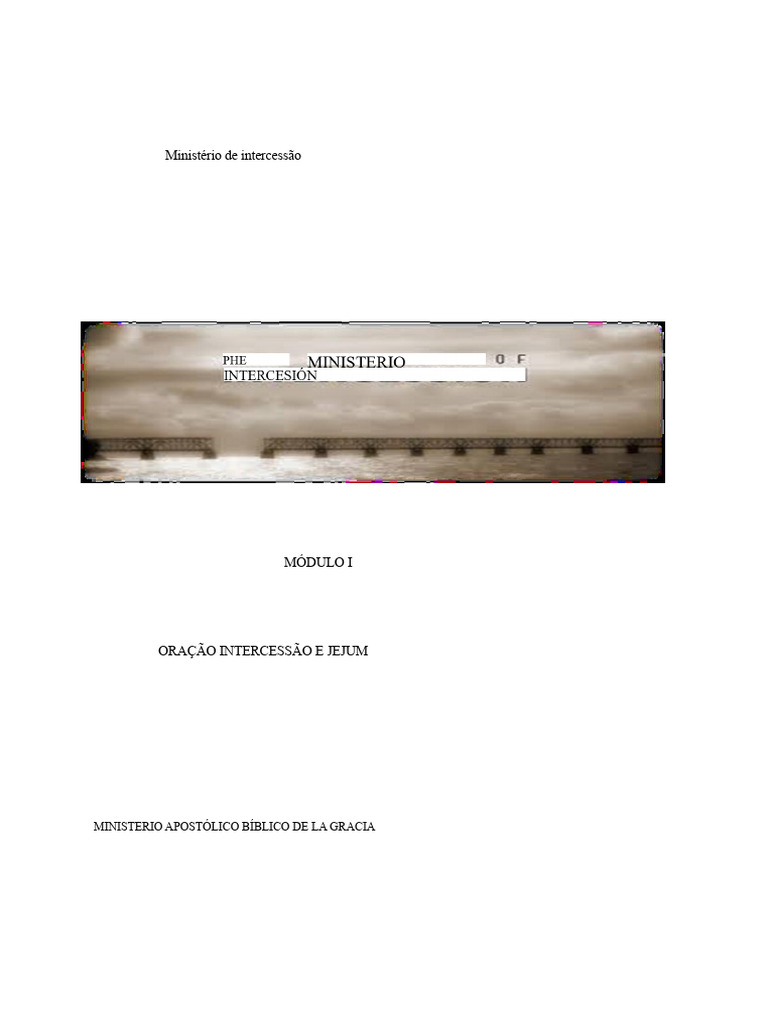 Ministerio de intercesión.docx | PDF | Oración | Intercesión
