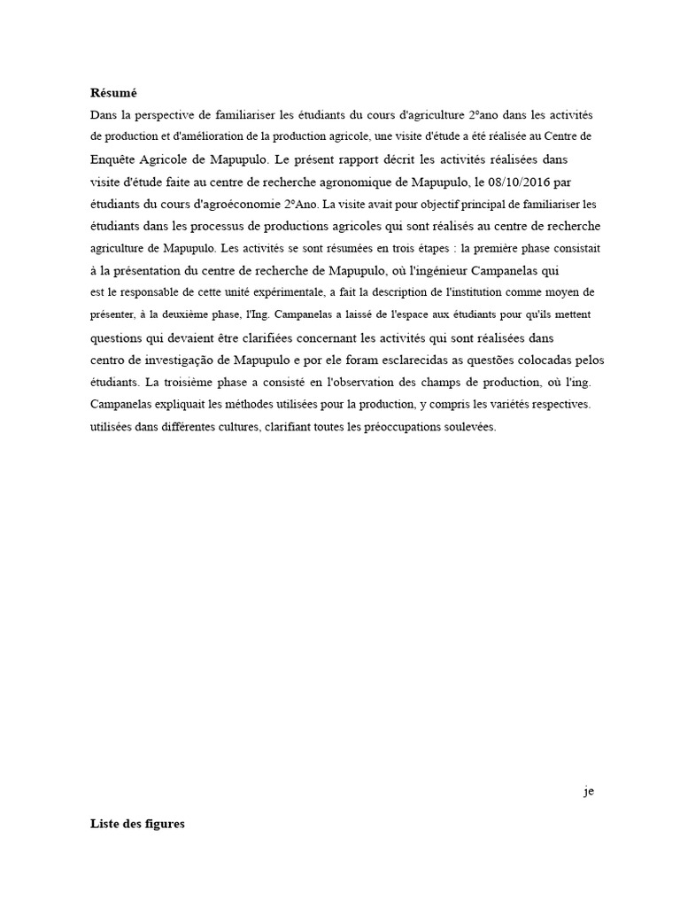 Visite d'étude au CIAM de Mapupulo | PDF | Maïs | Phaseolus Vulgaris