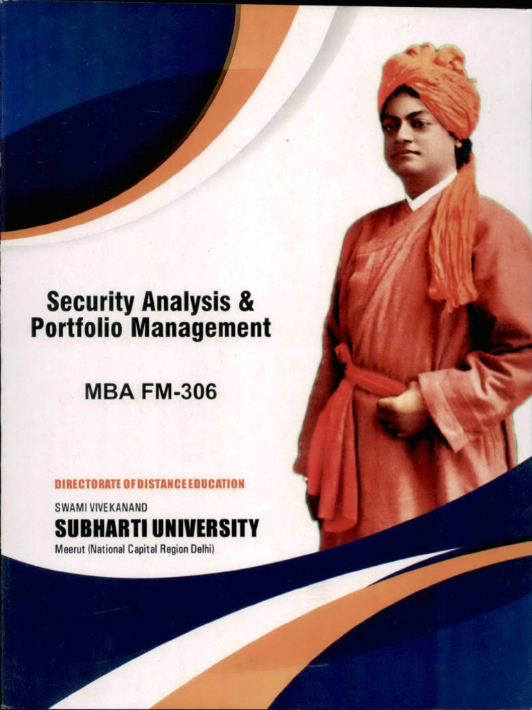 4 - Security Analysis & Portfolio Management | PDF