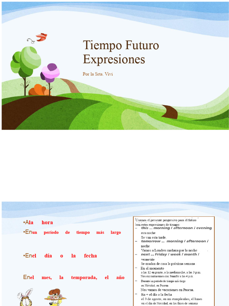 Expresiones de Tiempo Futuro | PDF