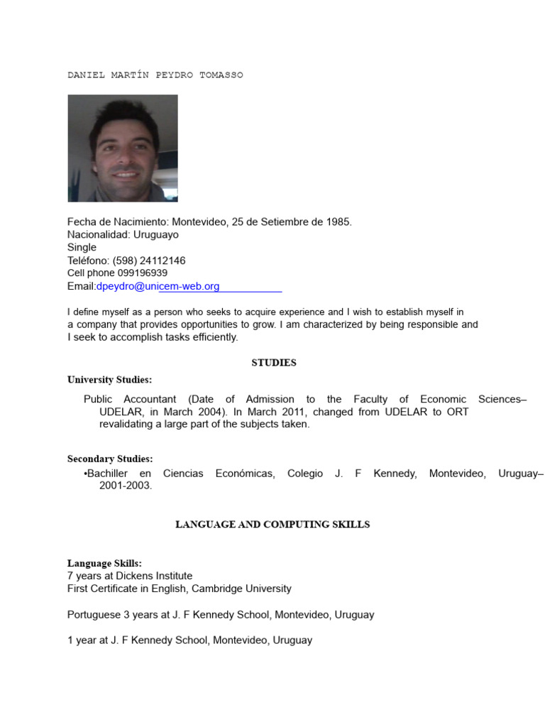 Updated Curriculum Vitae | PDF | Business