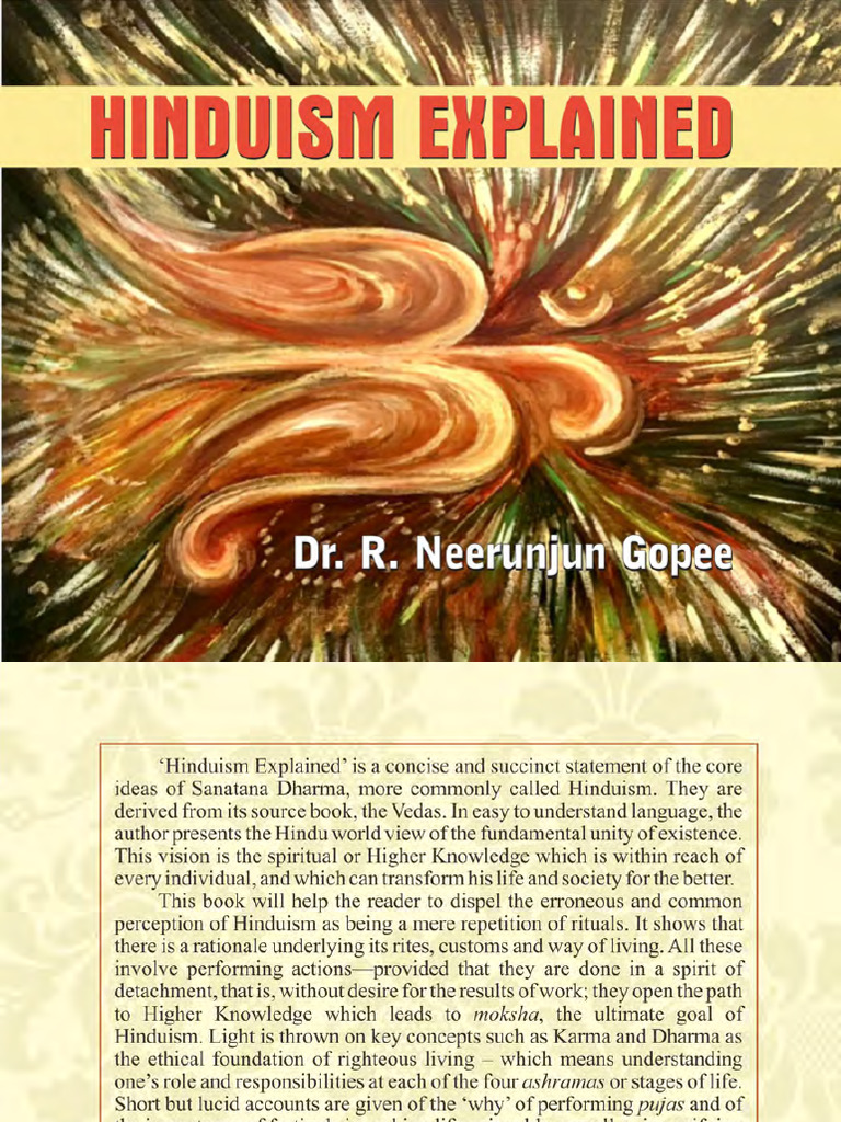 Hinduism Explained PDF 1 D | PDF | Brahman | Moksha
