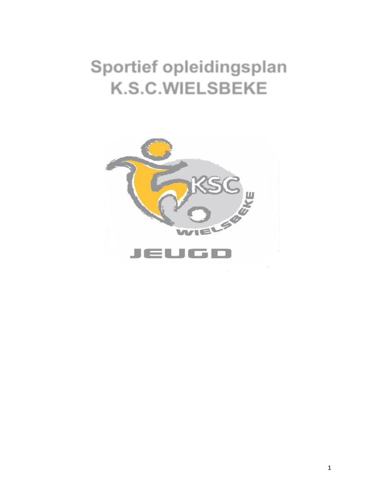 Opleidingsplan Middenbouw KSCW | PDF