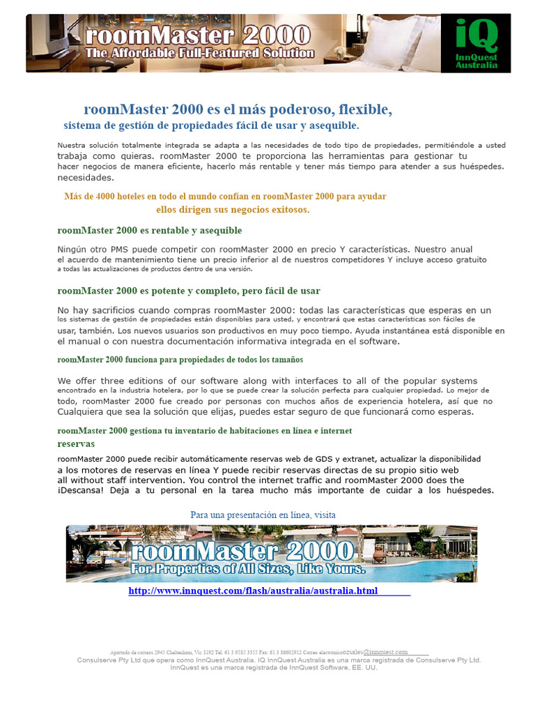 Información del Maestro de Sala | PDF | Bases de datos | Software