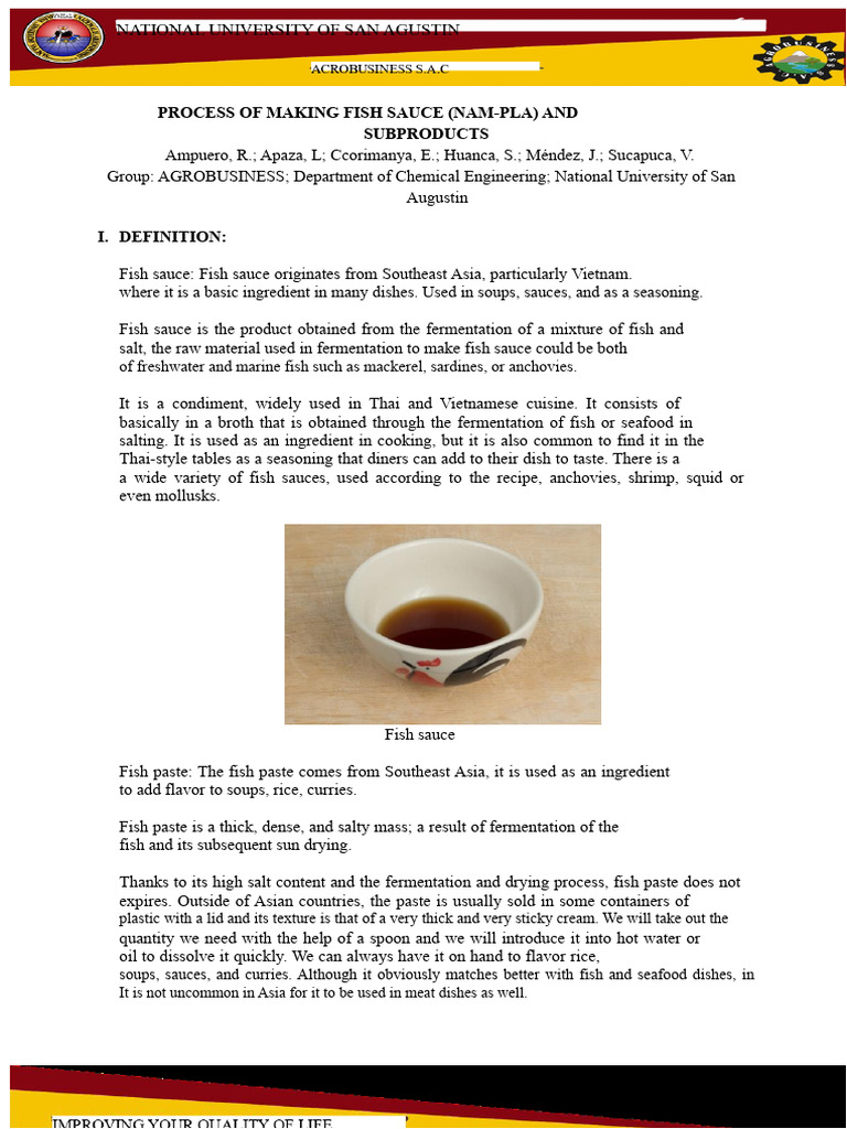 Fish Sauce Production Process Guide | PDF | Thai Cuisine