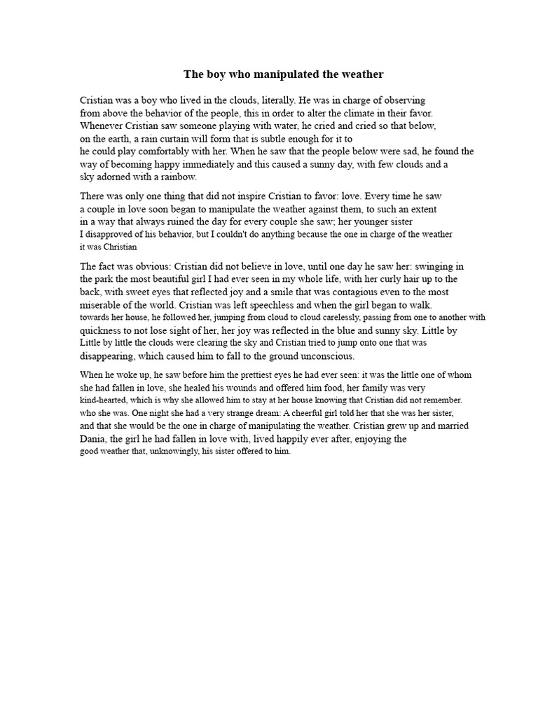Example of A Fantastic Tale | PDF