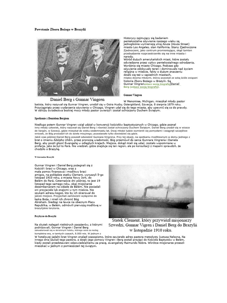 Daniel Berg I Gunnar Vingren | PDF