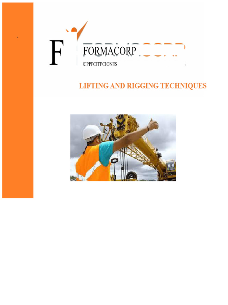 Lifting and Rigging Techniques Guide | PDF | Trigonometric Functions