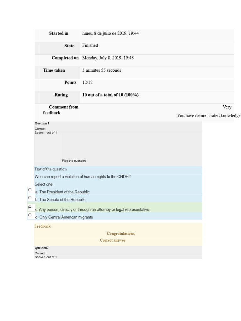 Module 5 Basic Human Rights Exam | PDF | Complaint | Lawsuit