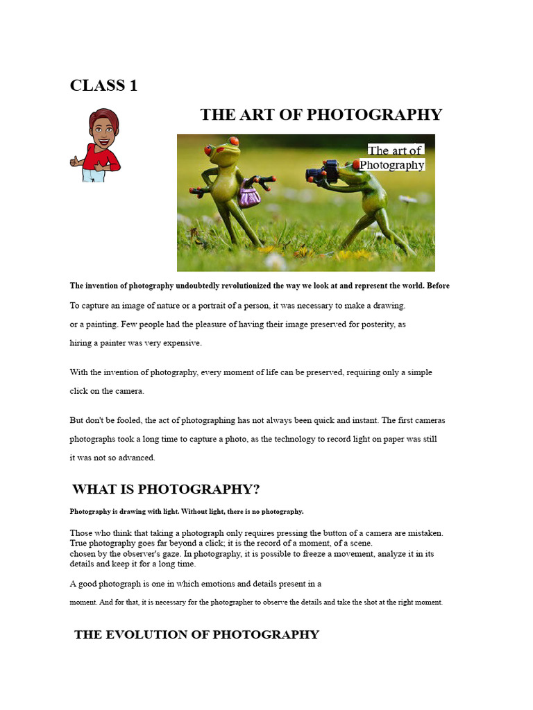 The Evolution and Art of Photography | PDF | Digital Photography ...