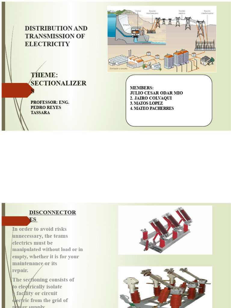 331468597 Bar Line Disconnectors and Grounding Odar | PDF | Switch ...