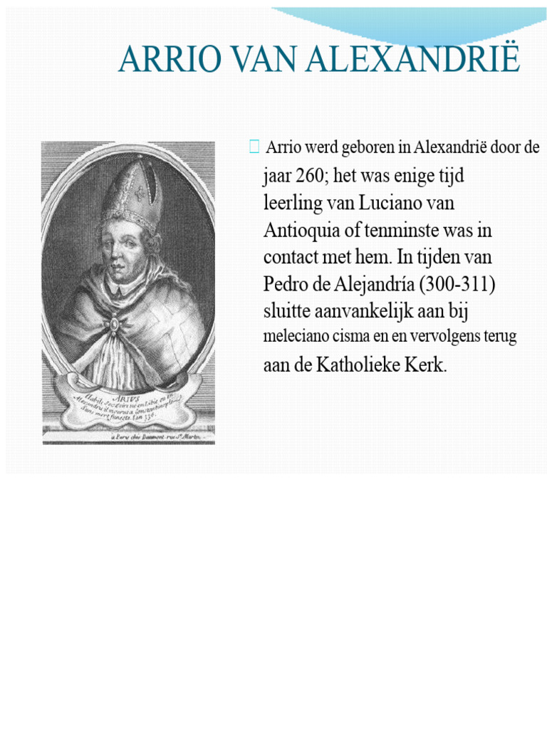 Arrio Van Alexandrië | PDF