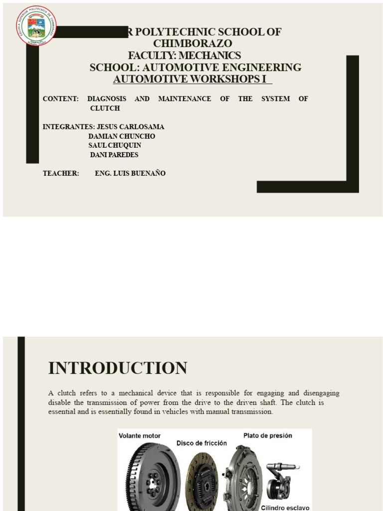 Clutch System Diagnosis and Maintenance | PDF | Clutch | Mechanical ...