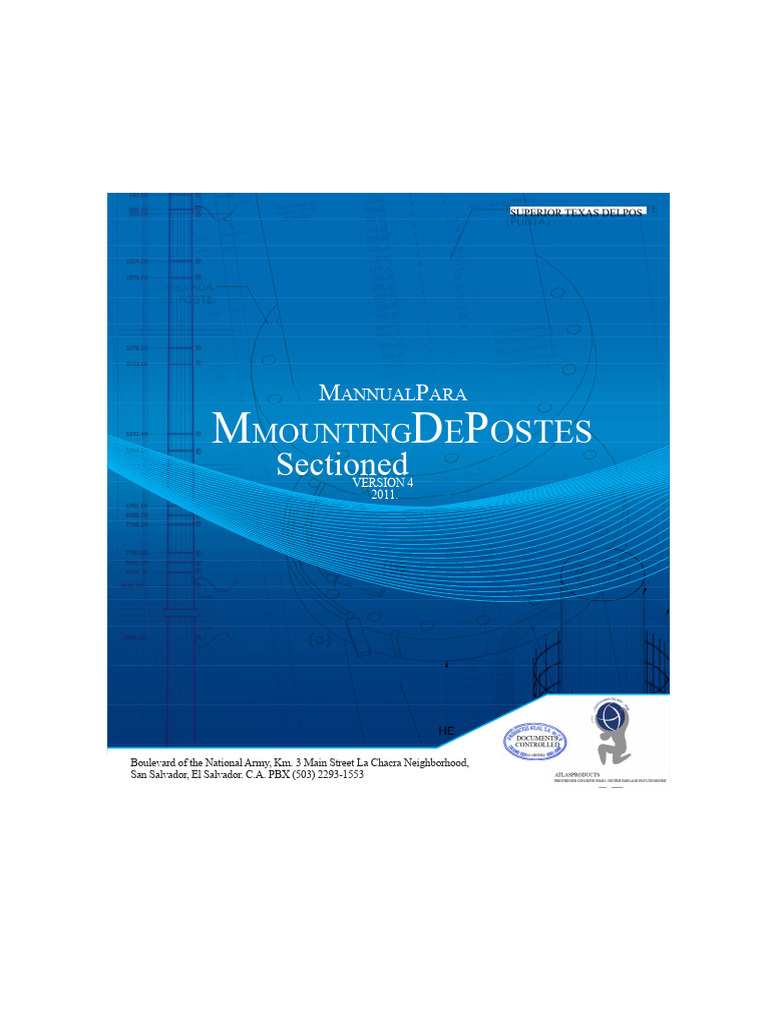 Manual for Assembling Sectioned Poles | PDF | Nut (Hardware) | Concrete