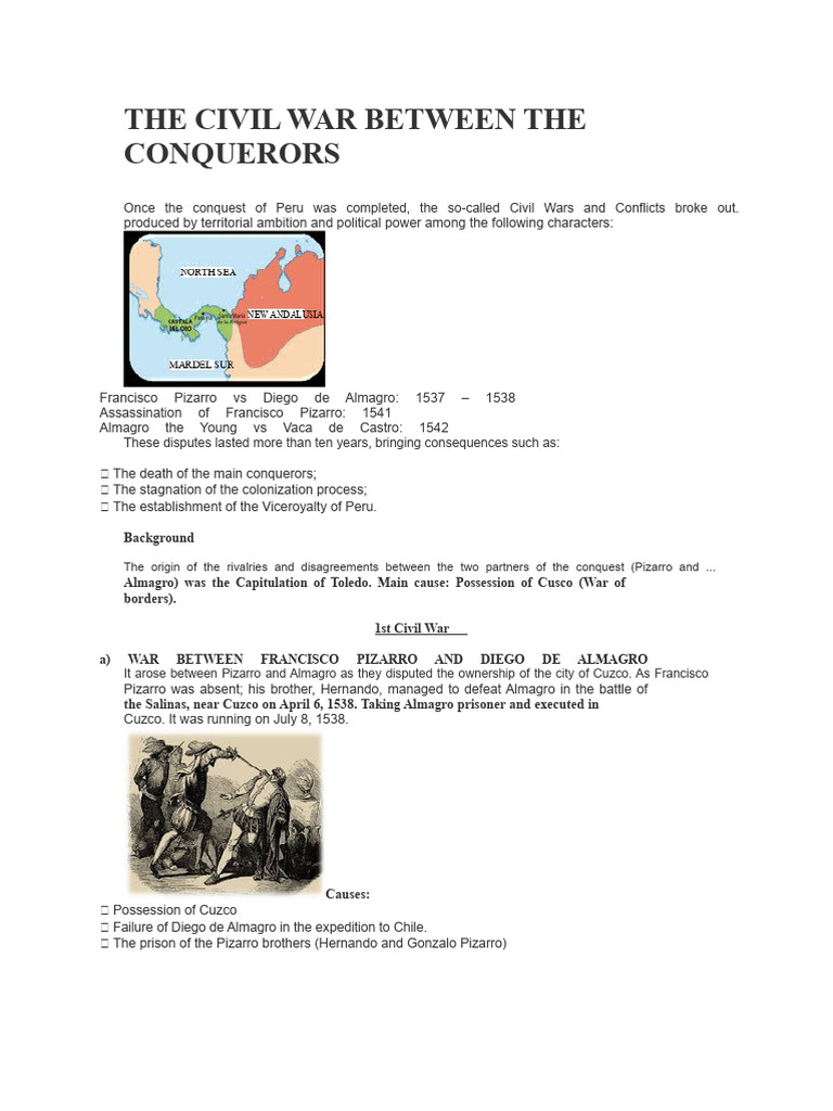 The Civil War Among the Conquistadors | PDF | Francisco Pizarro ...
