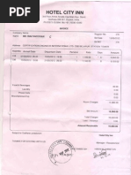 Hotel Bill Format | PDF | Business
