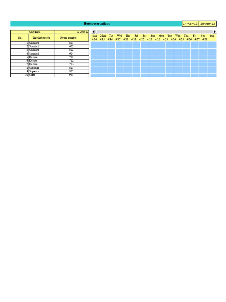 excel-template-for-hotel-reservations_1 | PDF