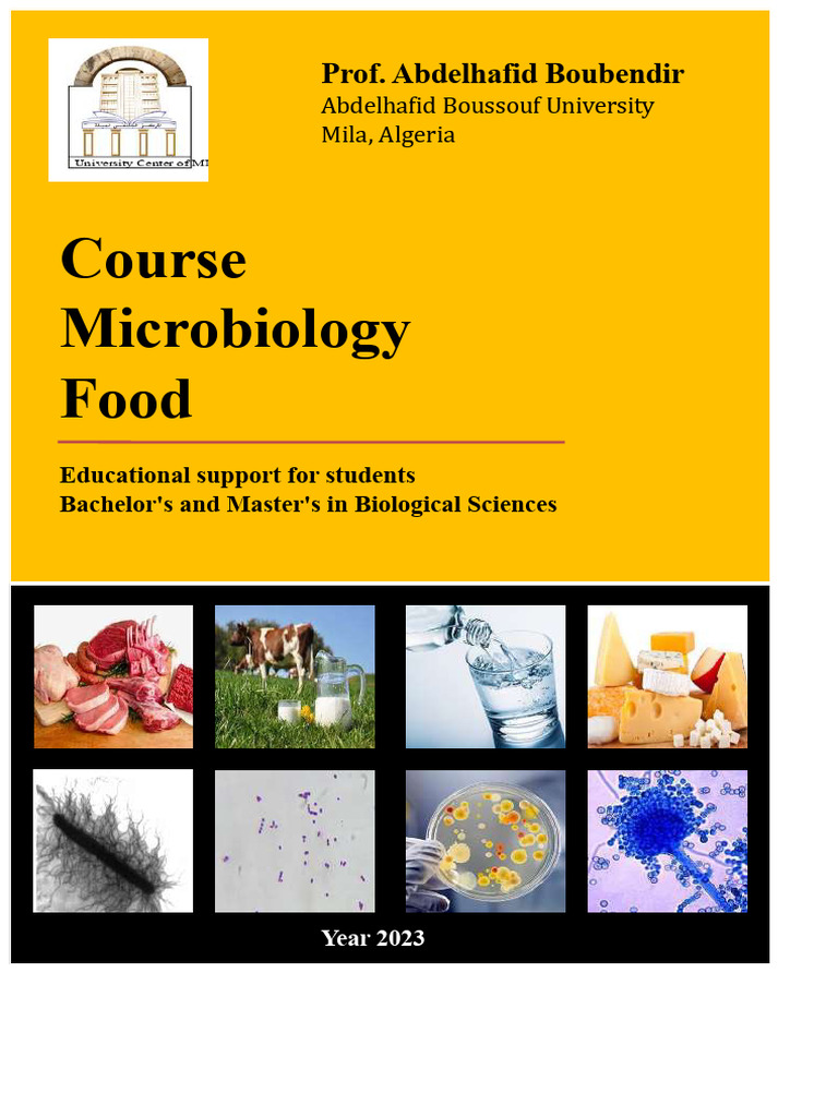 Food Microbiology BoubendirA - CUM2023 | PDF | Fermentation | Lactic Acid