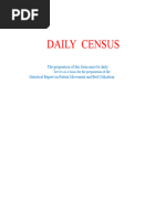 Daily Patient Census Procedure Guide | PDF | Hospital | Patient