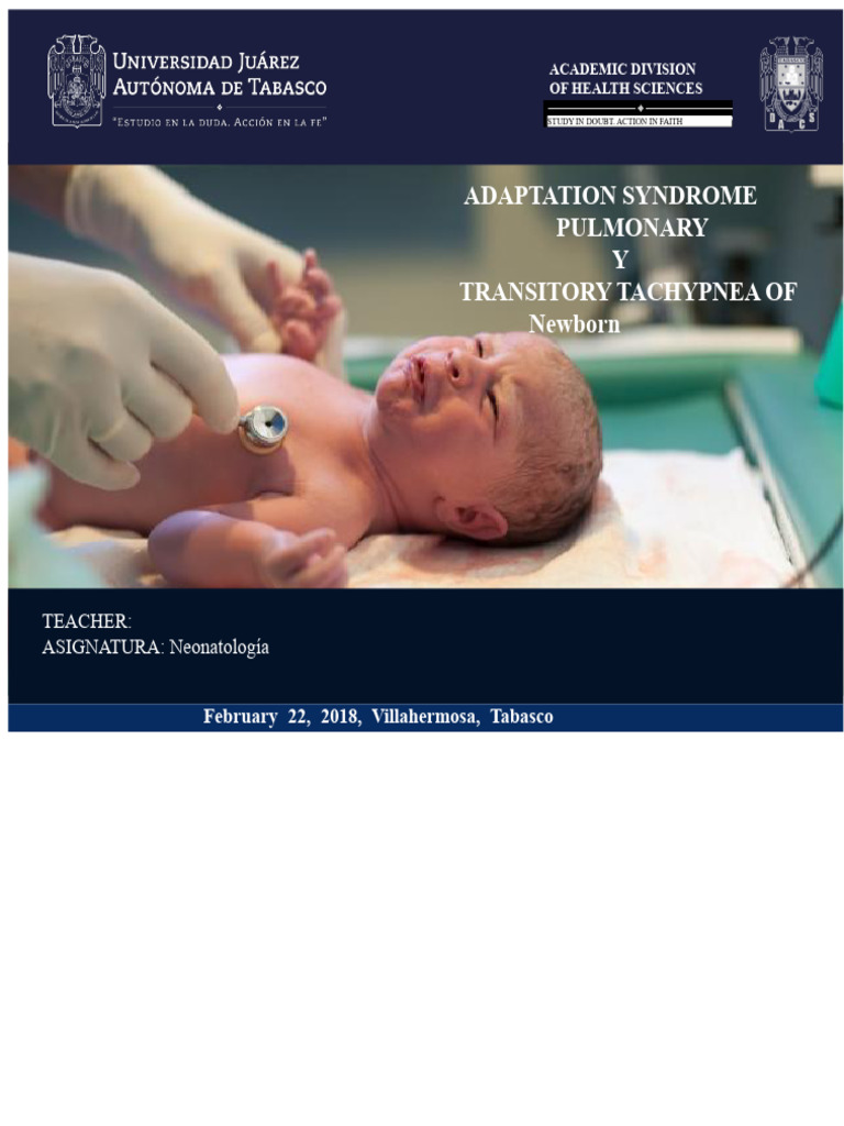 Transitory Tachypnea in Newborns Guide | PDF | Diseases And Disorders ...