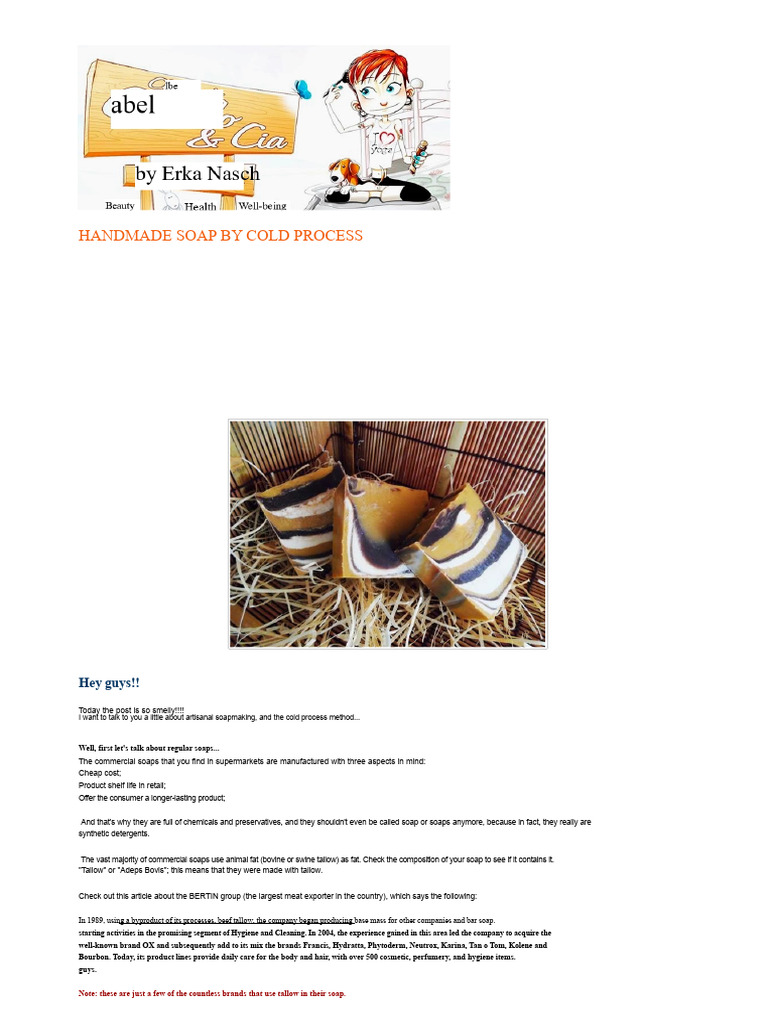 HANDMADE SOAP BY COLD PROCESS.pdf | PDF