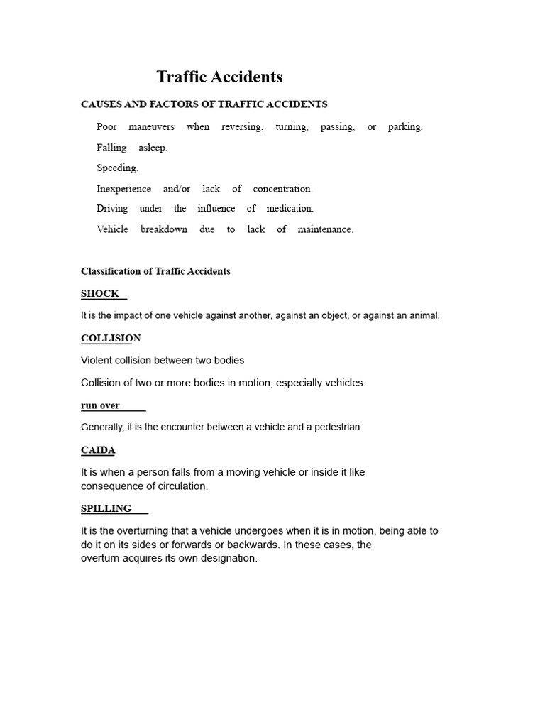 Monograph - Traffic Accidents | PDF | Traffic Collision | Traffic