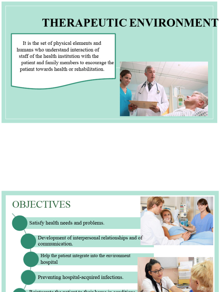 Understanding Therapeutic Environments | PDF | Patient | Hospital