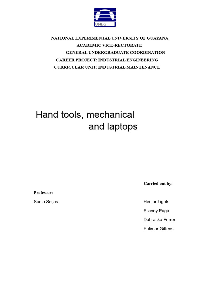 Hand Tools, Mechanical Tools, and Portable Tools | PDF | Lever | Drill