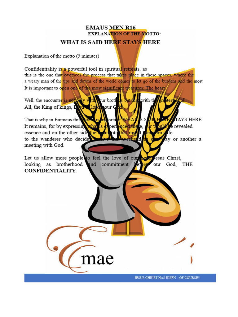 R16 - Explanation What Is Said Here Stays Here | PDF