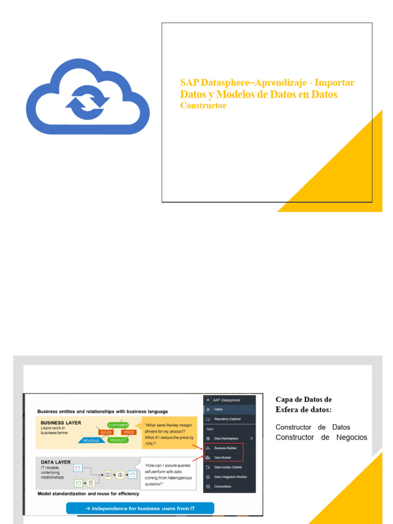 SAP Datasphere - Importar Datos y Constructor de Datos | PDF | SQL | Informática