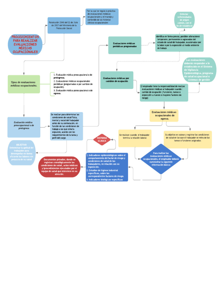 Flowchart On The Evaluation of The Occupational Medical Exam | PDF