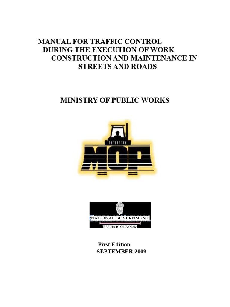 Traffic Control Manual for Road Work | PDF | Traffic | Road