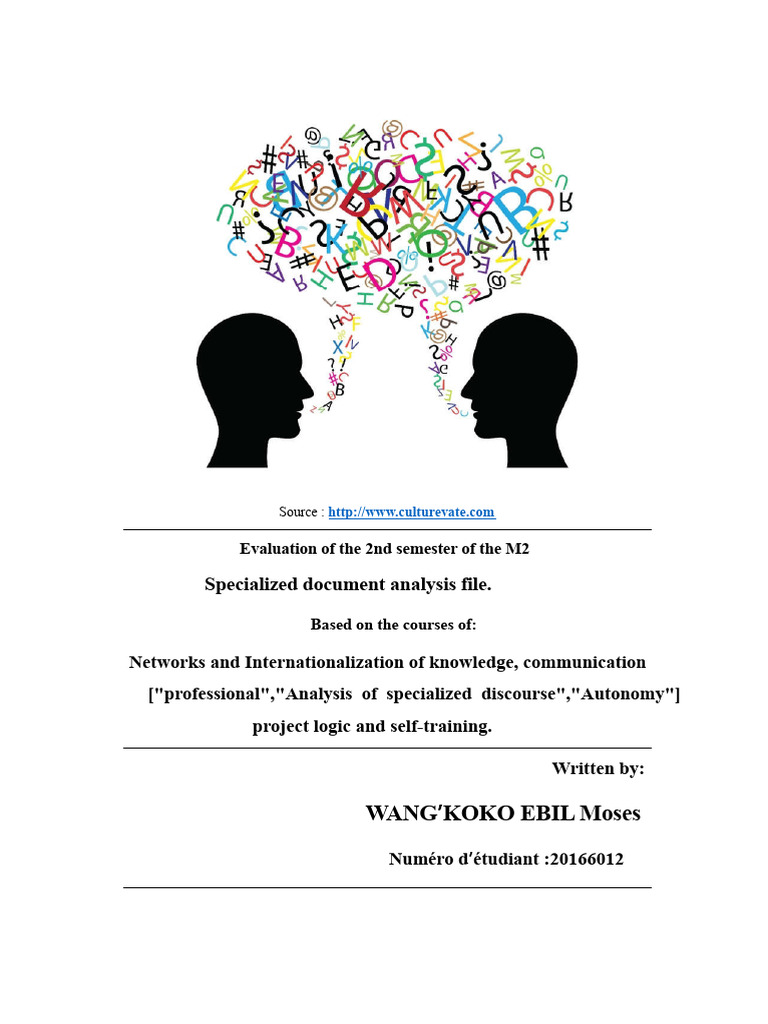Analysis of Specialized Discourse in Education | PDF | Adjective | Pronoun