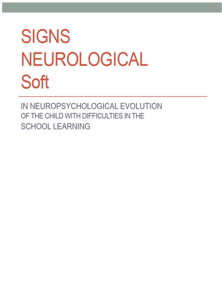 soft signs | PDF | Hand | Neuroscience