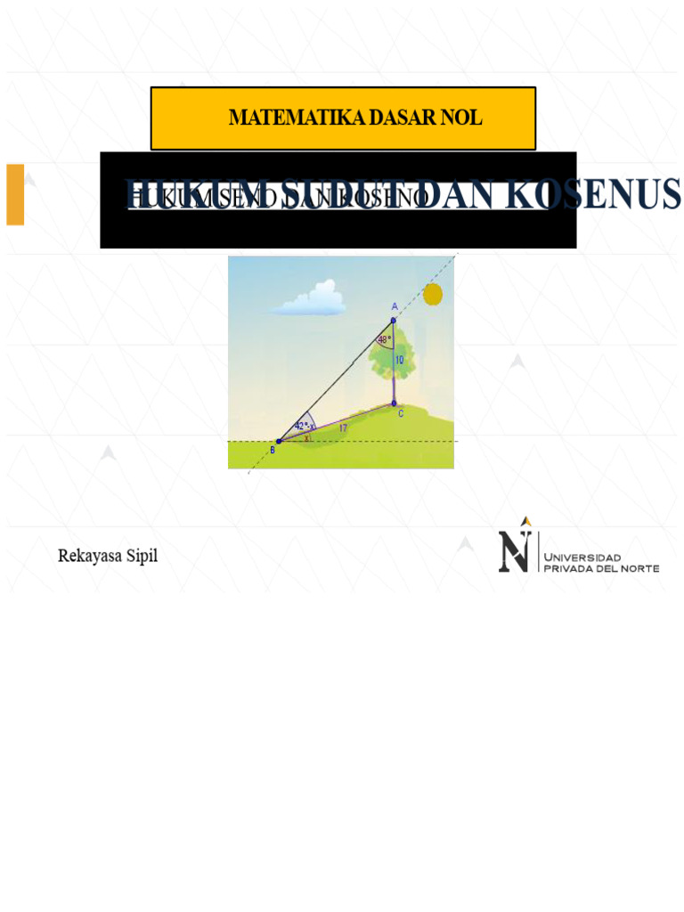 Hukum Sinus dan Kosinus dalam Rekayasa Sipil | PDF