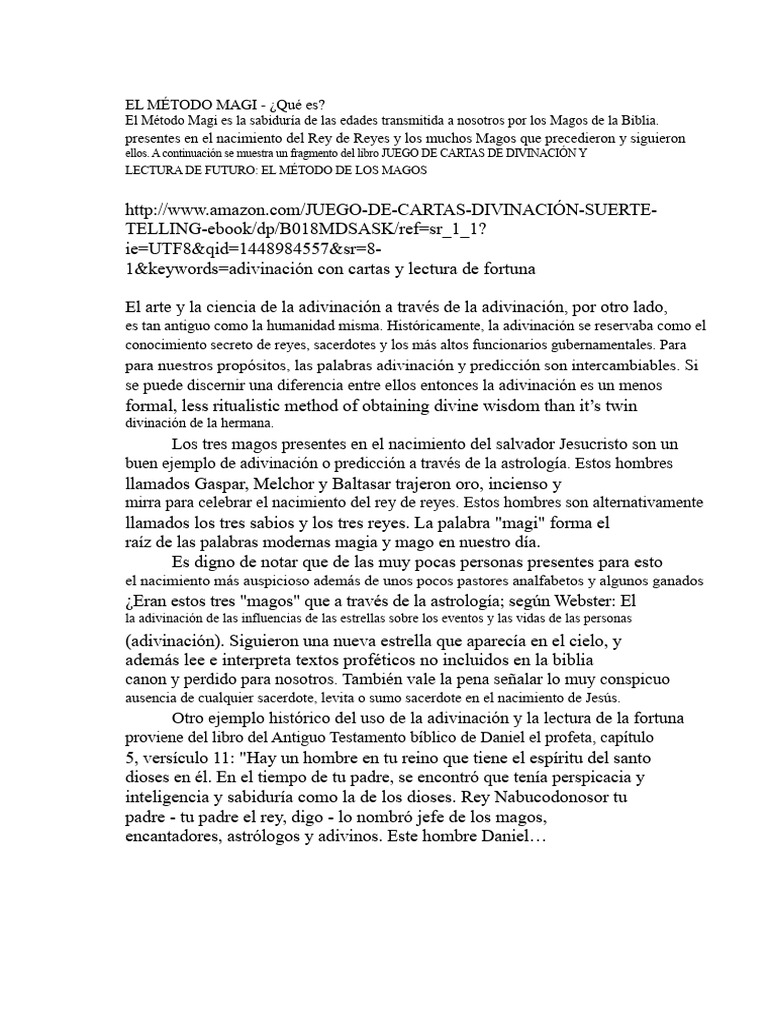 El Método Magi 12-1-2015 | PDF | Daniel (figura bíblica) | Reyes Magos