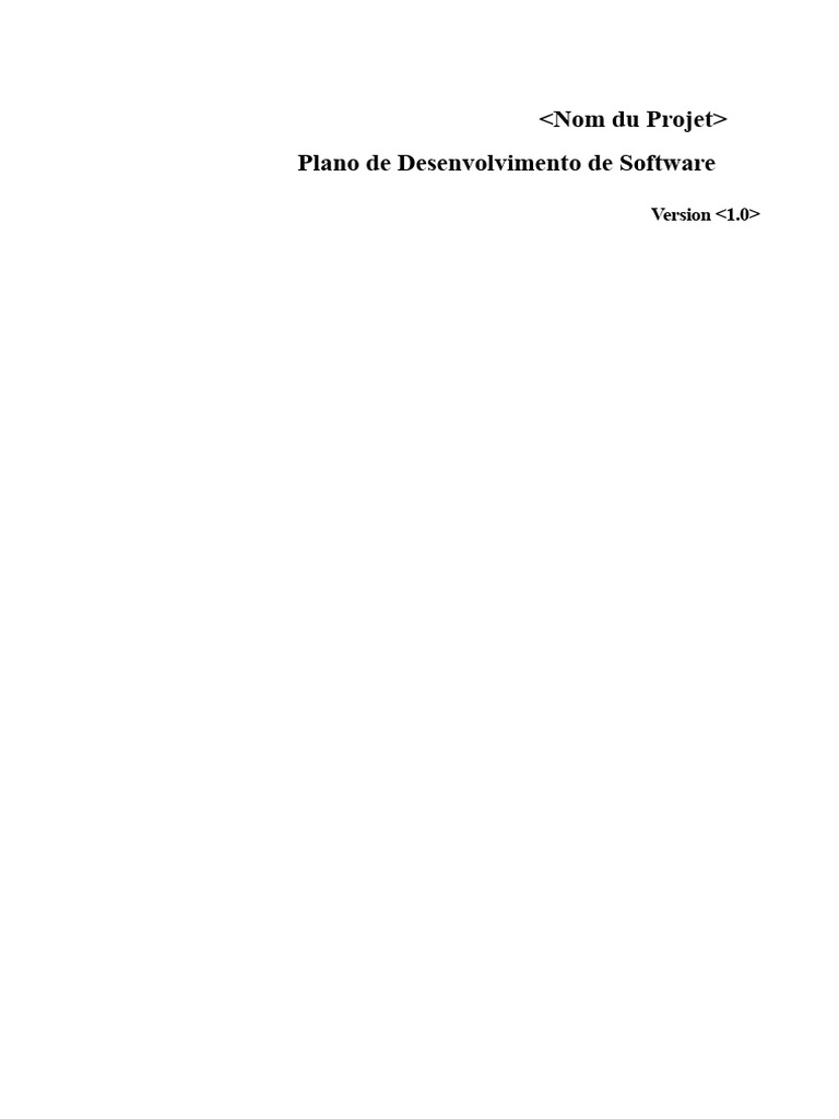 Plan de Développement Logiciel Contabic | PDF | Développement de ...