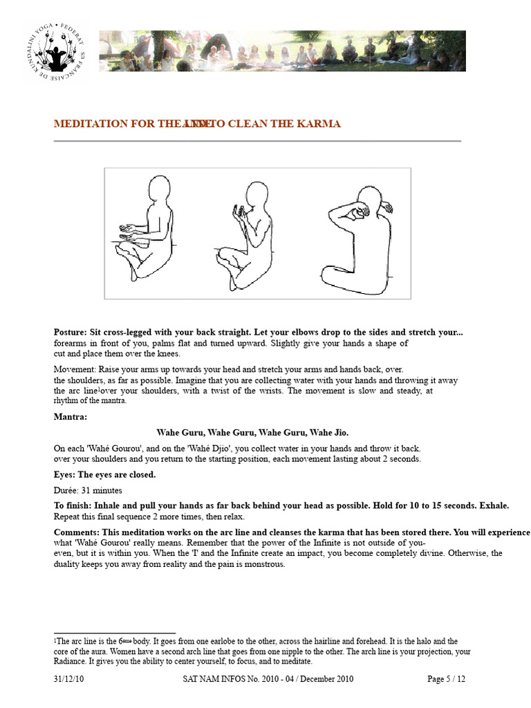 Meditation of Cleansing The Arc Line and The Karma | PDF