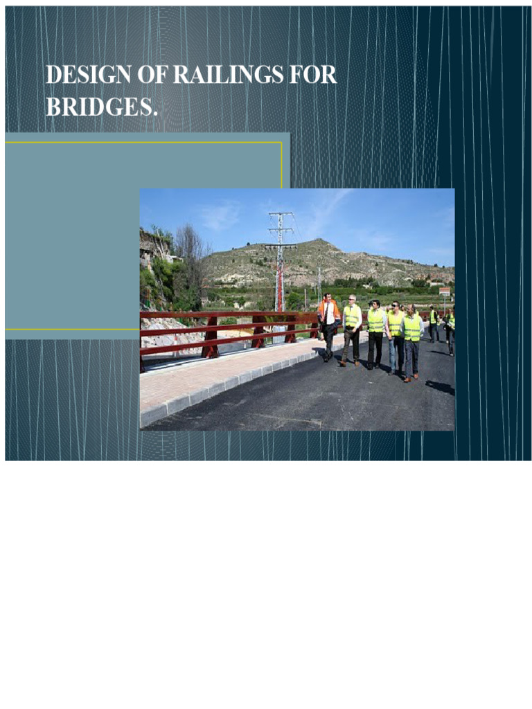 Bridge Railing Design Guidelines | PDF | Civil Engineering | Transport