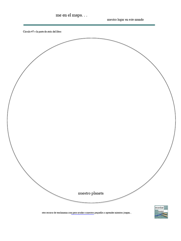 Yo en Círculos de Mapa - Teachmama | PDF