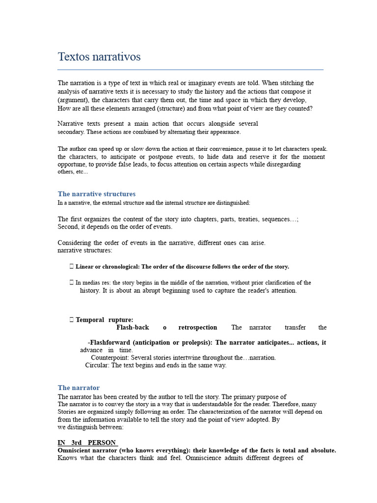 Narrative, Descriptive, Expository, and Argumentative Texts. | PDF ...