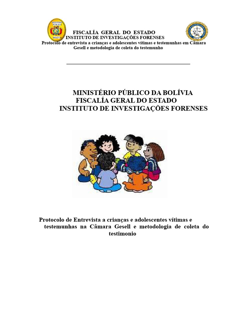 Protocolo de Entrevista a Crianças e Adolescentes na Câmara Gesell e ...