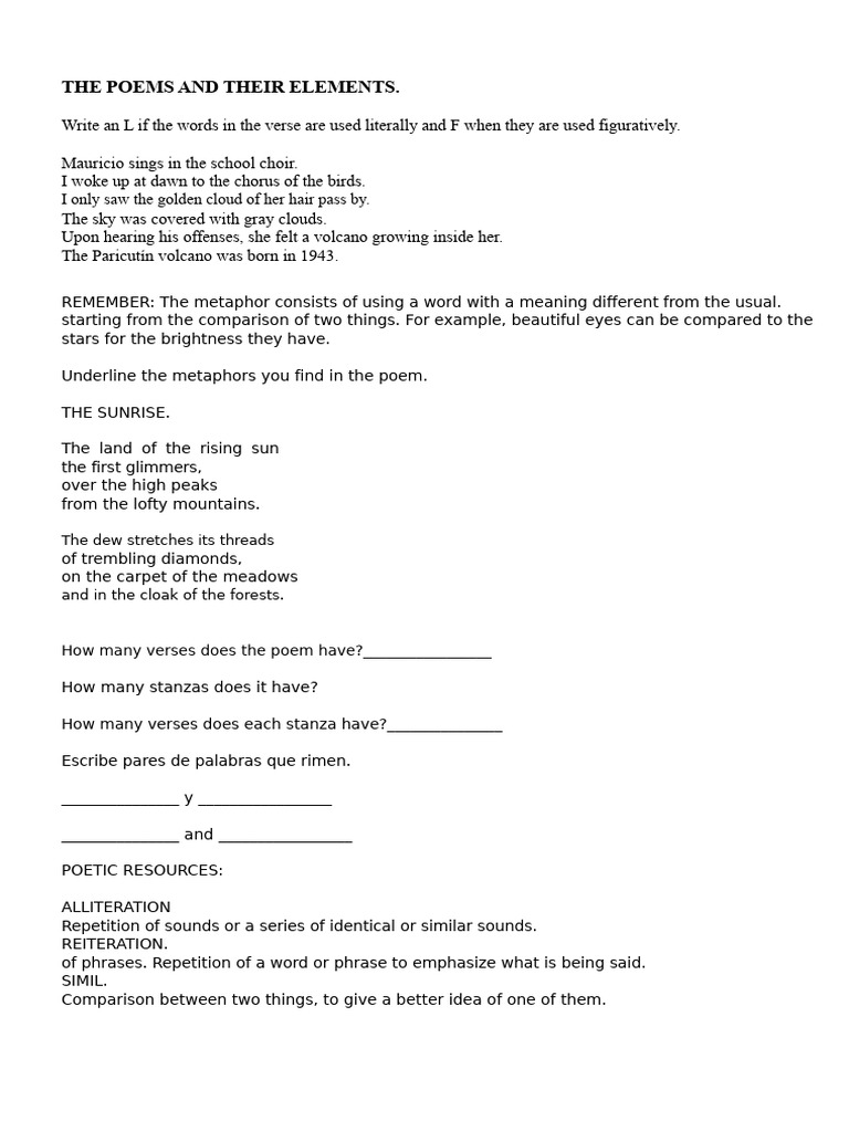 Understanding Poetic Devices and Metaphors | PDF | Poetry | Poetic Devices